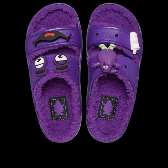 CROCS | Shoes | Mcdonalds X Crocs Grimace Cozzzy Sandal | Poshmark